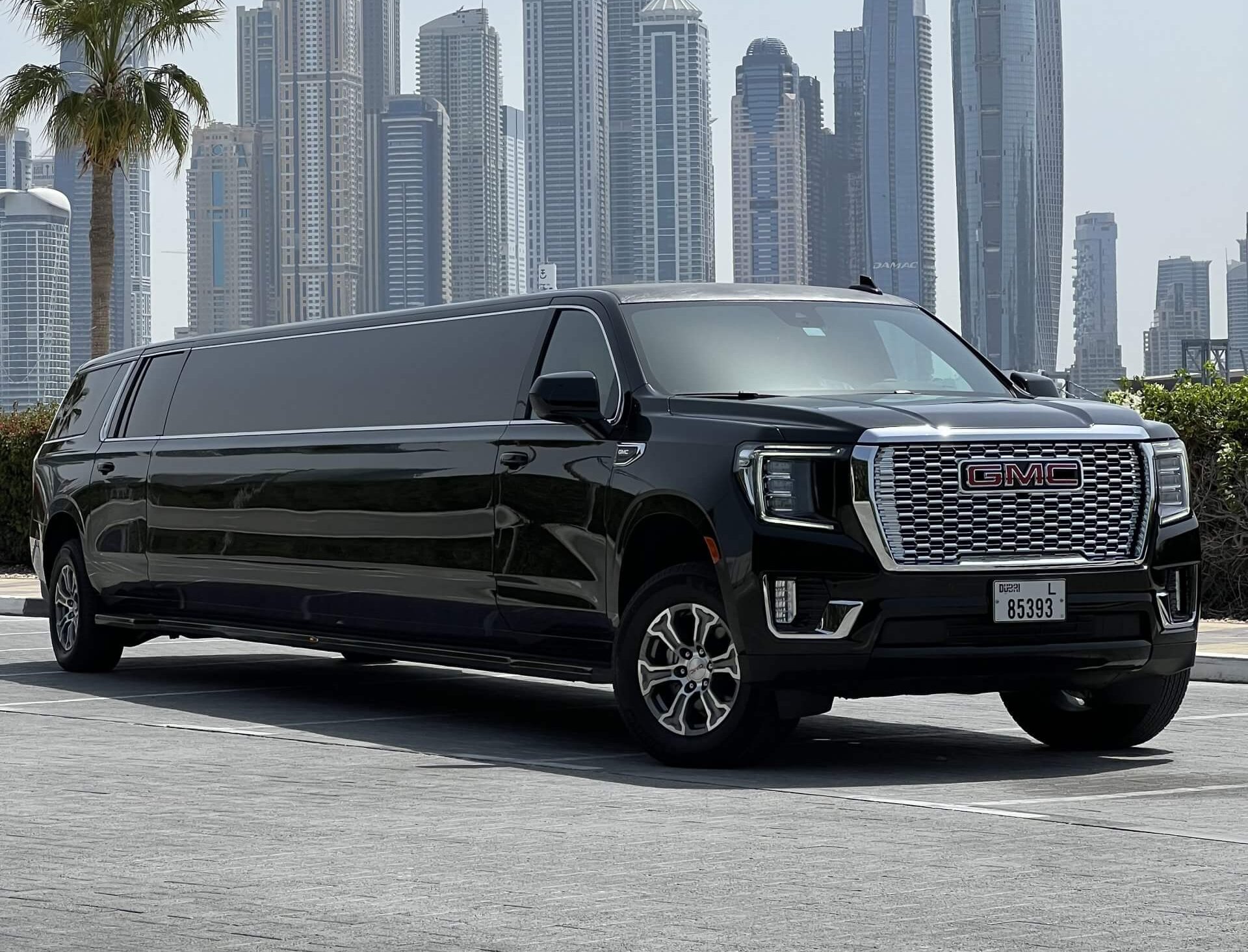 GMC Denali Limousine Dubai | Stretch Denali Limo – Dubai Exotic Limo
